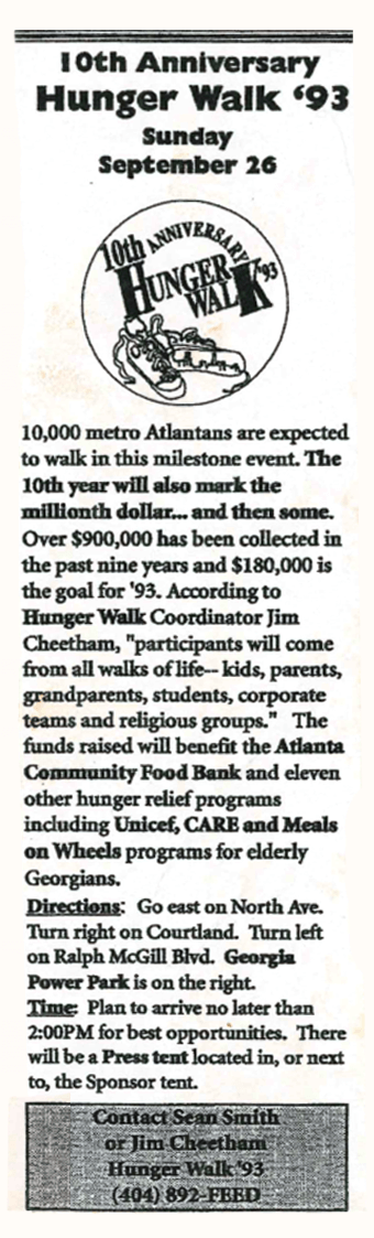 Hunger Walk Run - Atlanta Community Food Bank